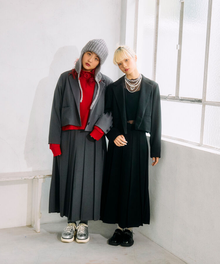 ハーフZIPクロップドトップ[商品：PN23AW-024-1] - PUNYUS Online Store / 公式通販