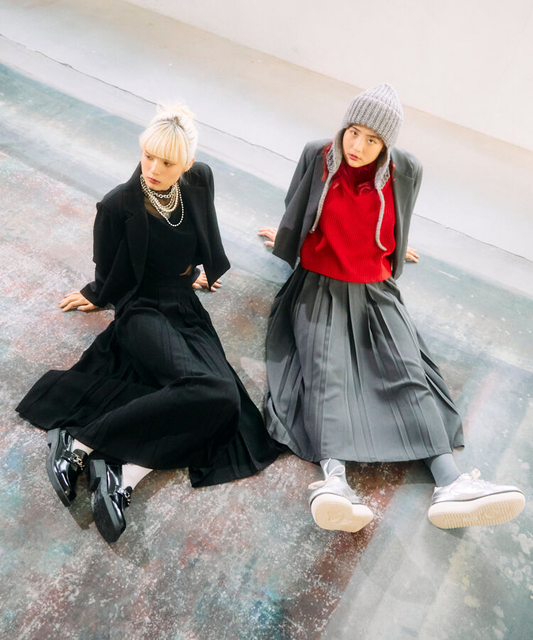 ハーフZIPクロップドトップ[商品：PN23AW-024-1] - PUNYUS Online Store / 公式通販